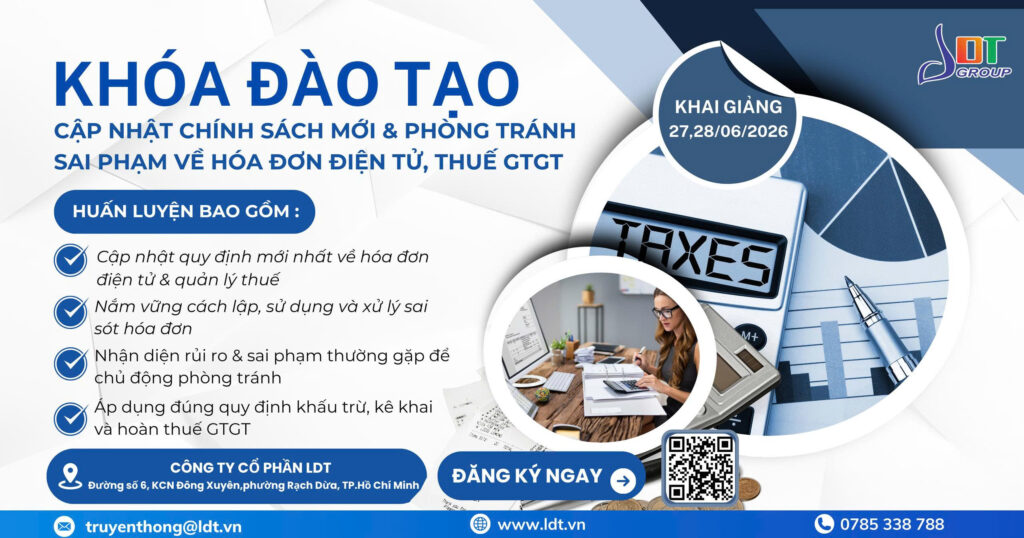Khóa Đào Tạo Cập Nhật Chính Sách Mới Và Phòng Tránh Sai Phạm Về Hóa Đơn ...